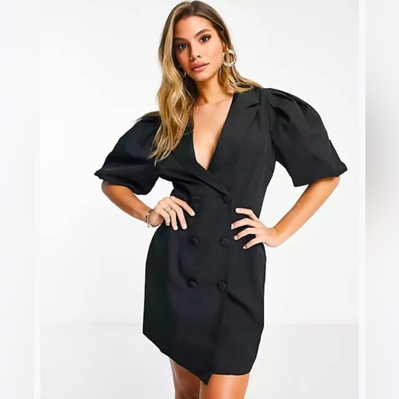 Missguided | Dresses | Nwt Asos Missguided Blazer Dress With Puff ...